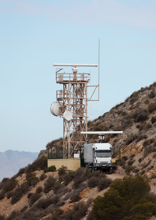 Radar station stock image. Image of station, coast, antenna - 24895139