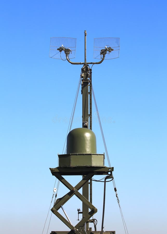 Mobile Radar Station or Airspace Control Stock Photo - Image of control ...