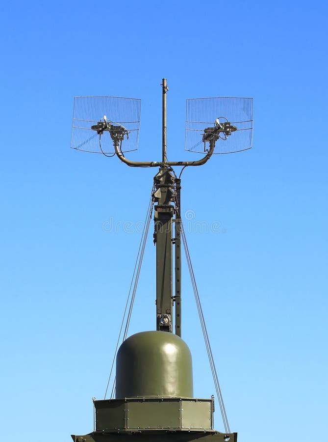 Mobile Radar Station or Airspace Control Stock Photo - Image of control ...