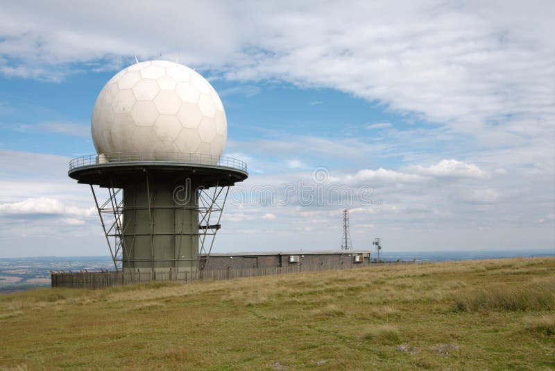 Radar Station Dome stock image. Image of electromagnetic - 20799893