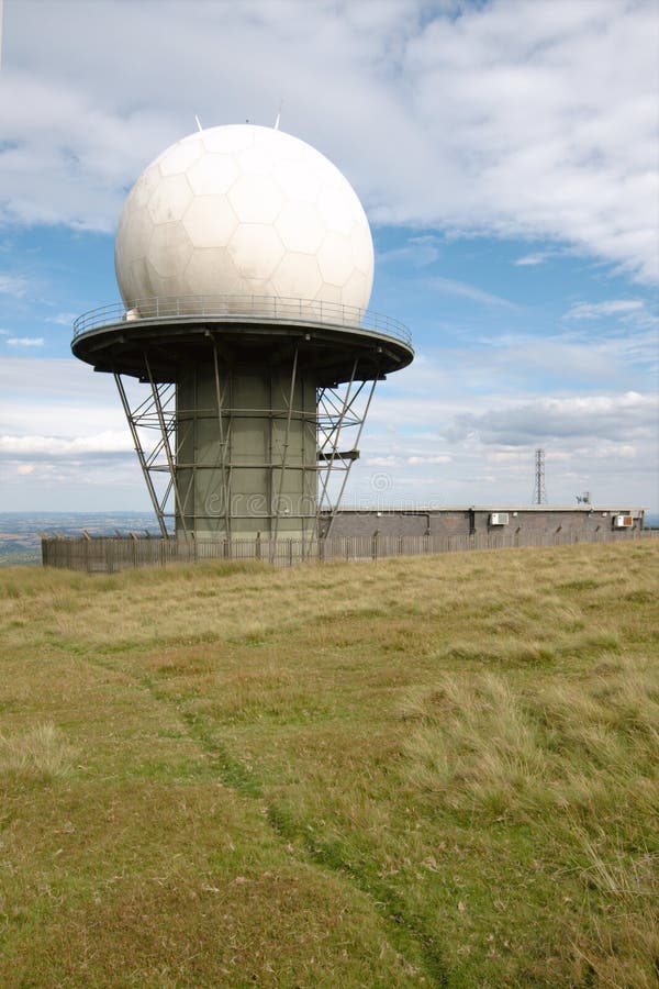 Radar Station Dome stock image. Image of industry, exterior - 20856291