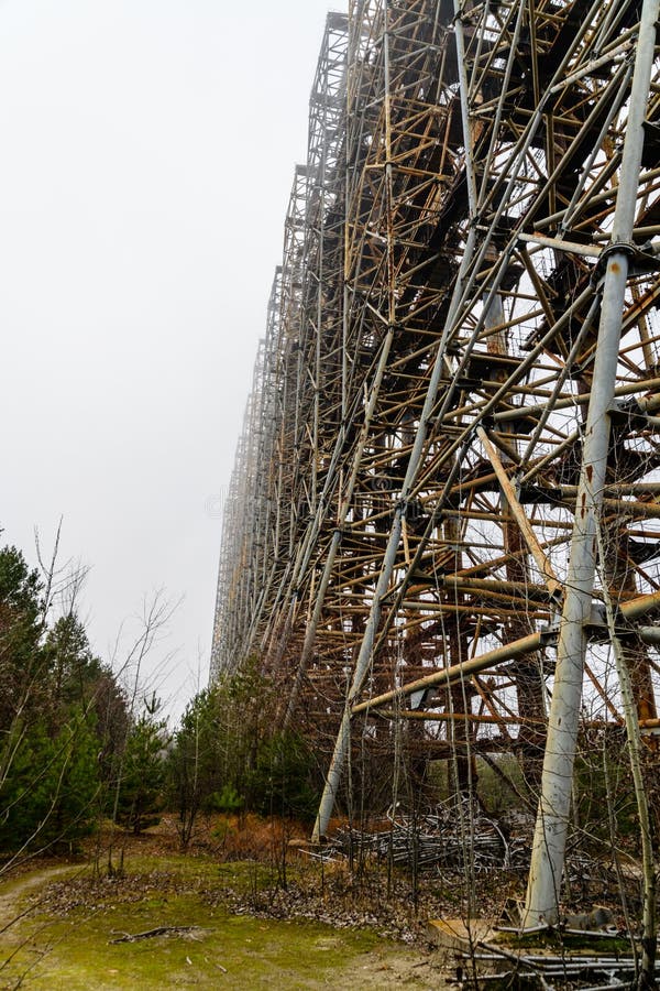 Radar System Duga at the Chernobyl Exclusion Zone, Ukraine. Abandoned ...