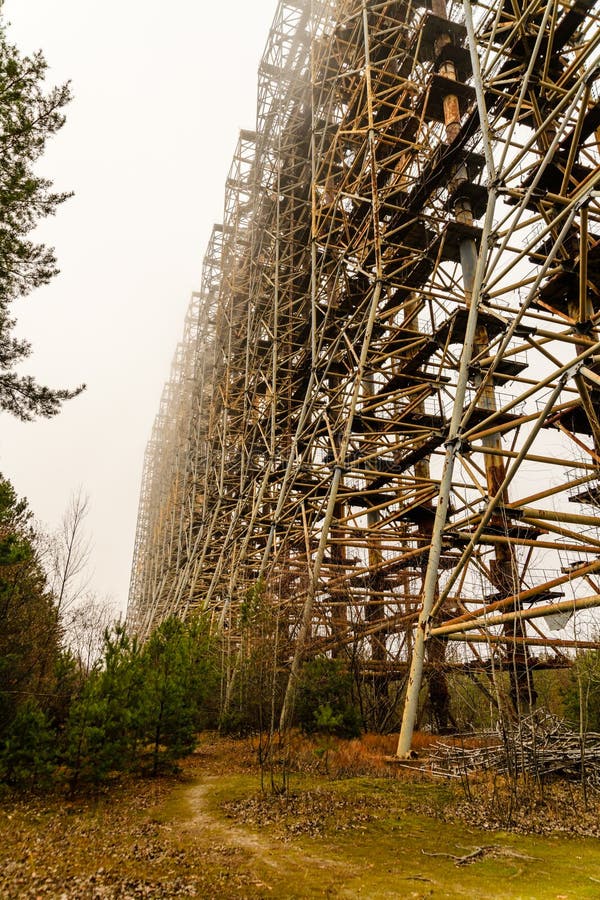 Radar System Duga at the Chernobyl Exclusion Zone, Ukraine. Abandoned ...