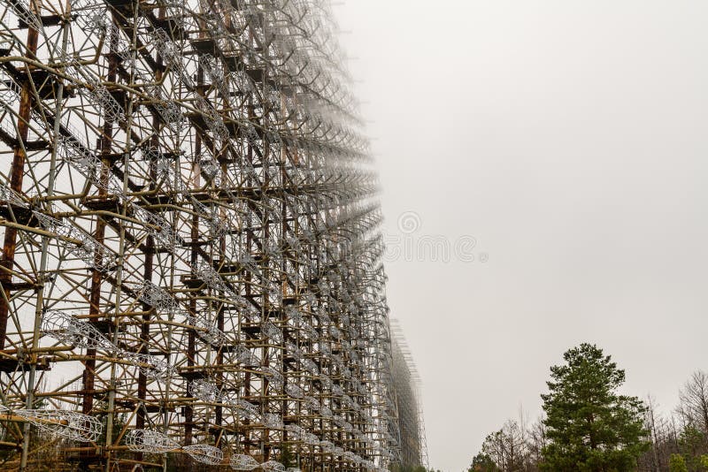 Radar System Duga at the Chernobyl Exclusion Zone, Ukraine. Abandoned ...