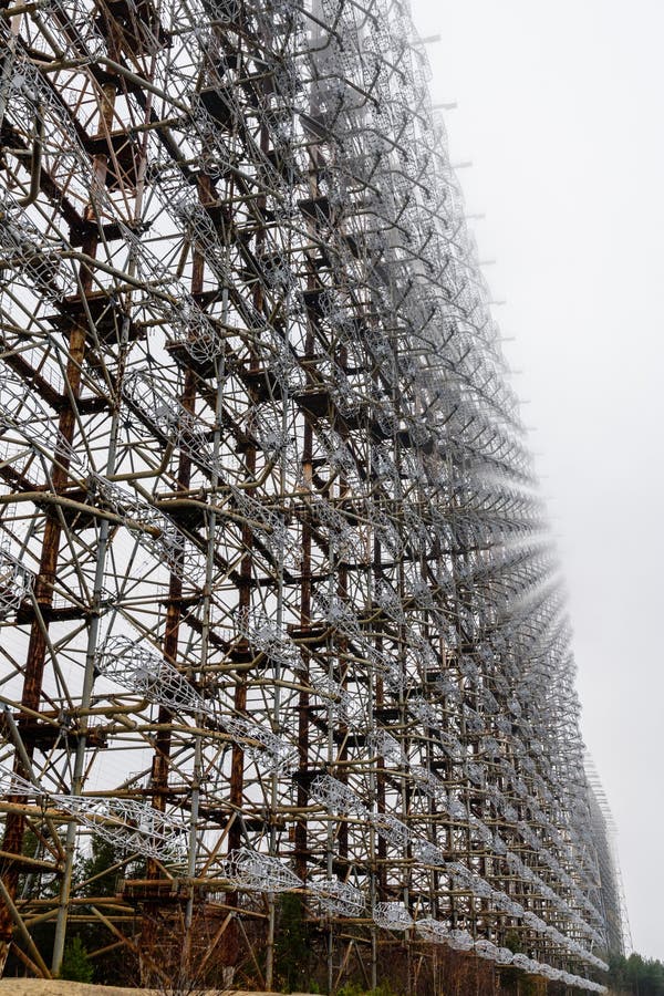 Radar System Duga at the Chernobyl Exclusion Zone, Ukraine. Abandoned ...
