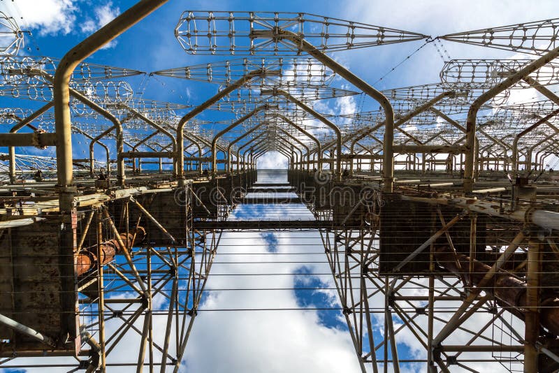 Radar System Duga-3 in Chernobyl Stock Image - Image of radar, duga ...