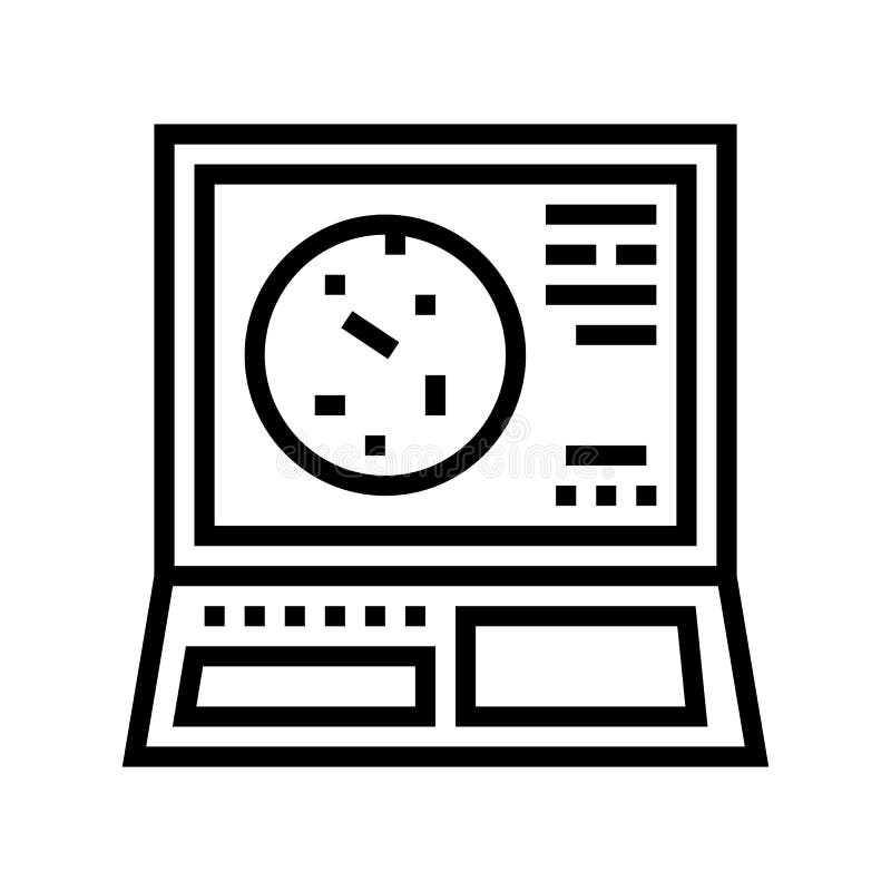 Radar System Icon Vector Isolated on White Background, Logo Concept of ...