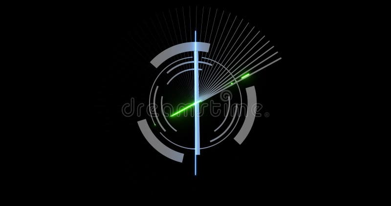 Radar Technology Screen in Operation Animation Used for Aircraft ...