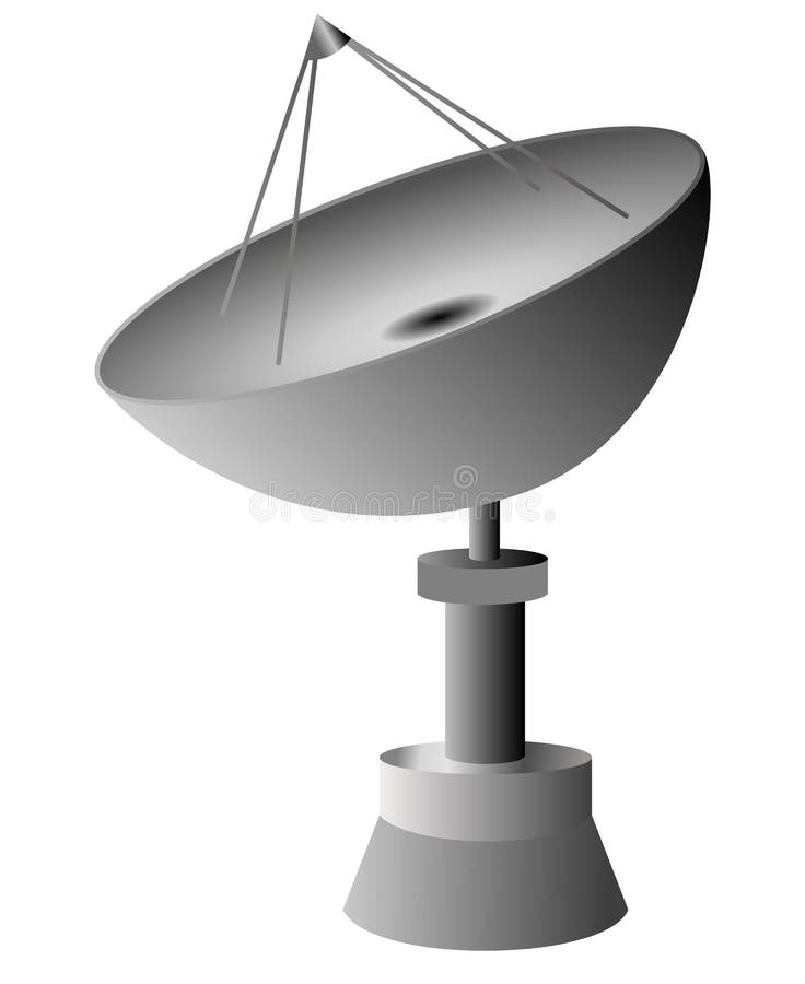 Doppler Radar: Technical Draw Stock Illustration - Illustration of ...