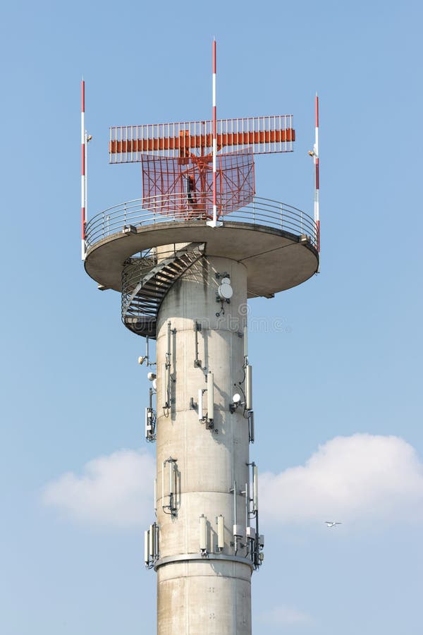 Aviation Radar Tower stock image. Image of airport, tower - 24110331