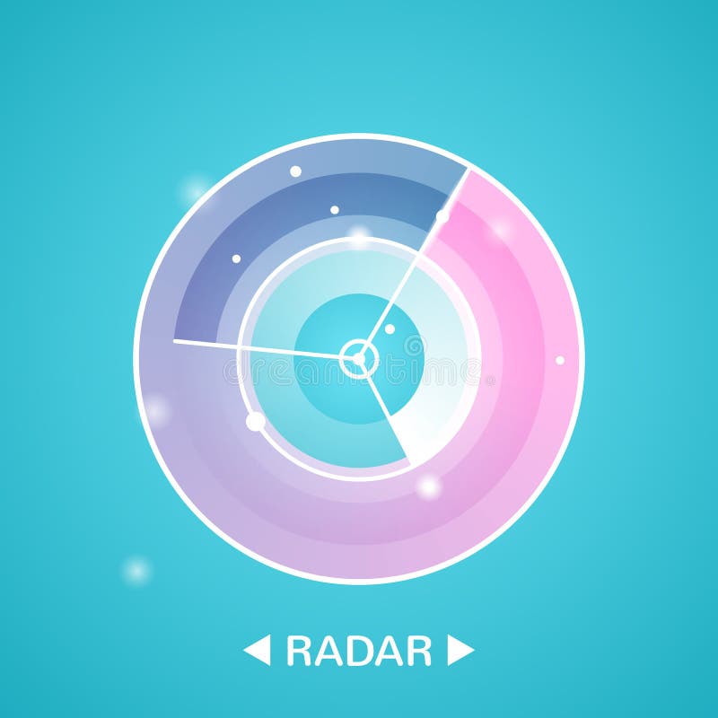 Radar Vector Icon . Flat Style Illustration Stock Vector - Illustration ...