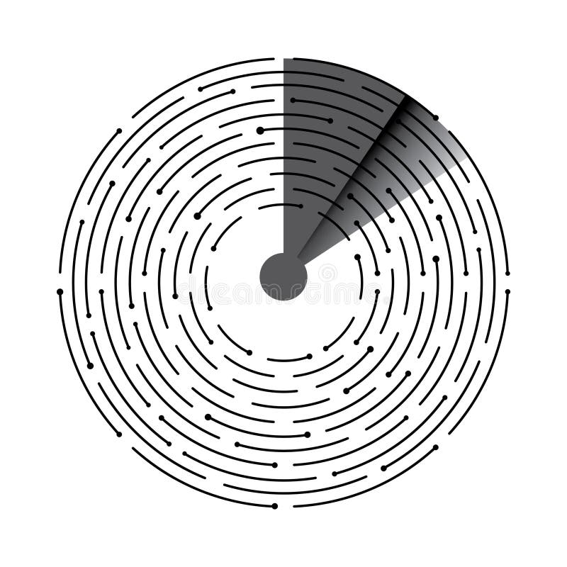 Radar vector icon stock vector. Illustration of transportation - 278858687