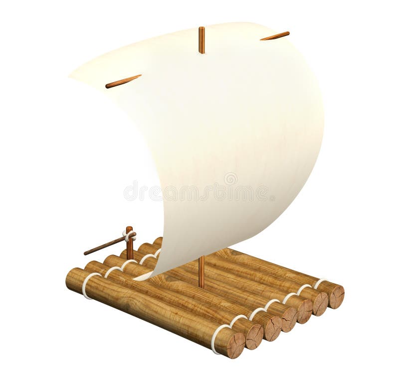 Radeau illustration stock. Illustration du voile, dreamboat - 12702150