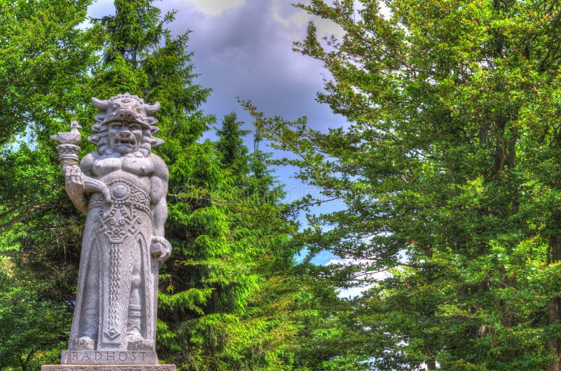 Radegast statue stock image. Image of ancient, czech - 29194681