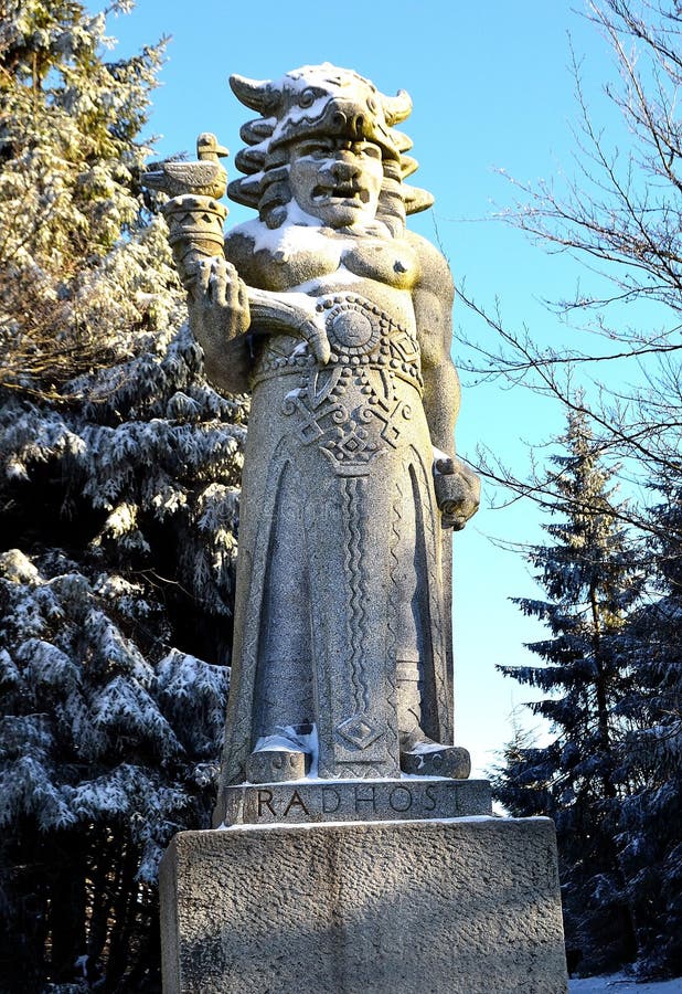 Radegast statue stock image. Image of albin, republic - 12624541