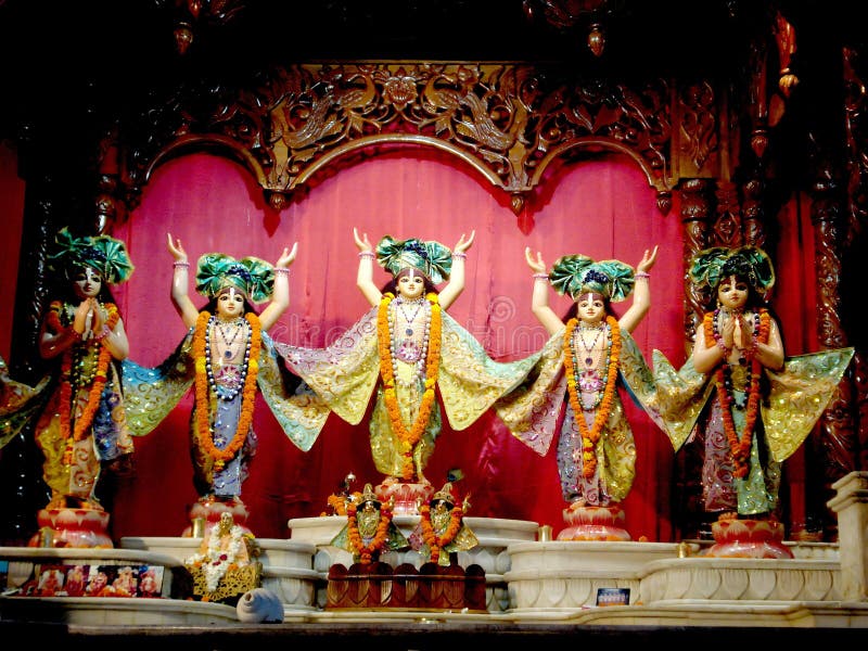 Radha Krishna Hindu Deities Devta and Devi Idol in Iskcon Temple, India ...