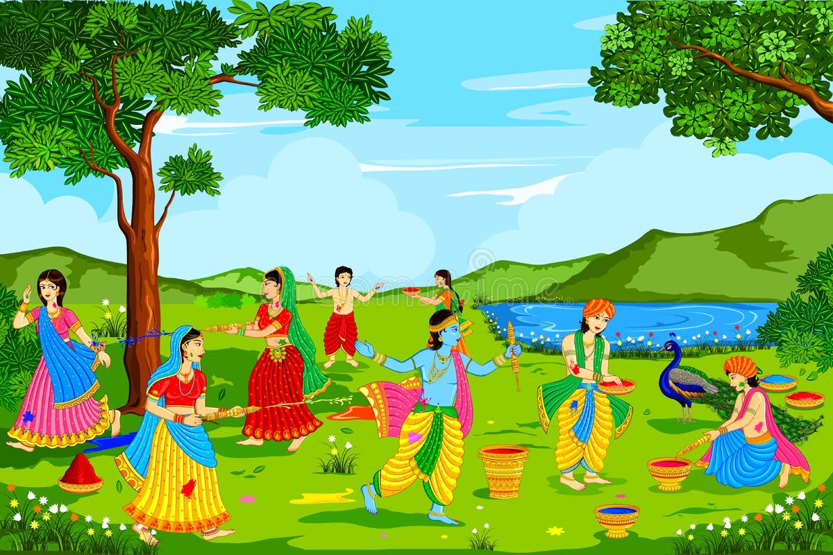 Krishna Friends Stock Illustrations – 29 Krishna Friends Stock ...