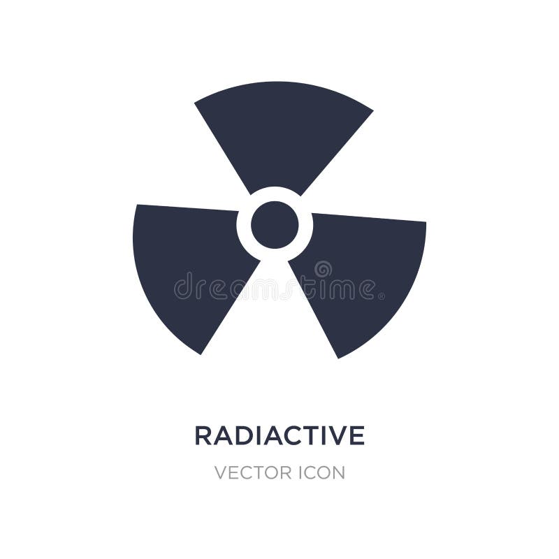 Radiactive Icon on White Background. Simple Element Illustration from ...