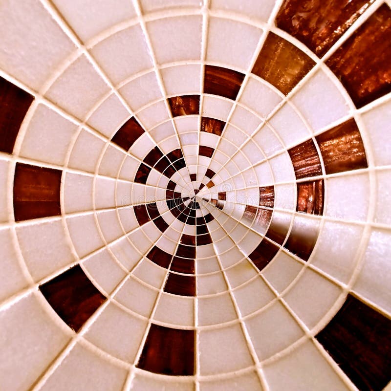 Radial Abstract Checkered Ring Pattern Stock Image - Image of white ...