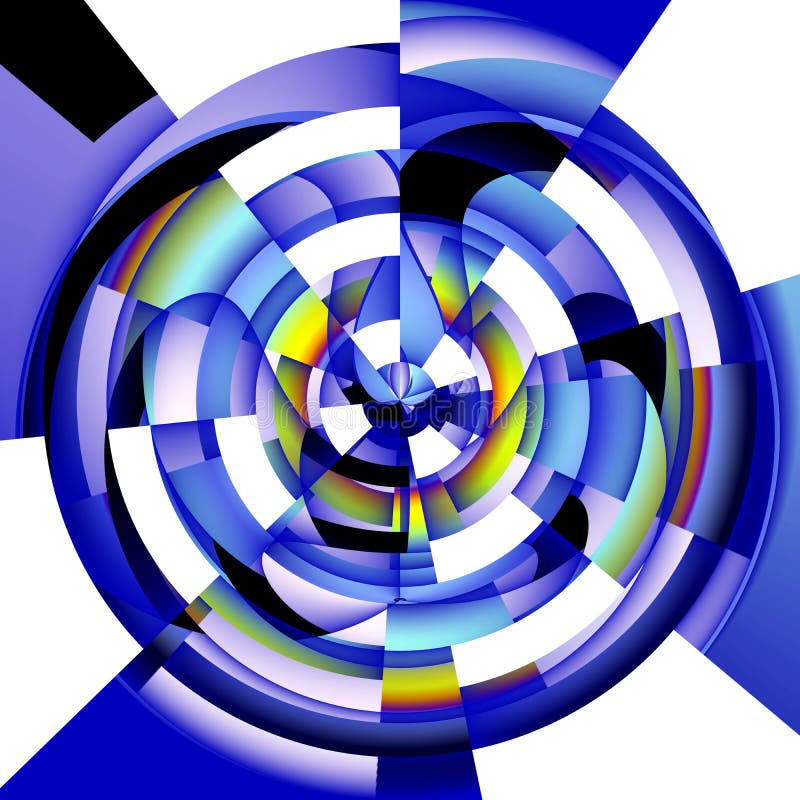 Radial Abstract Image on White Background Stock Illustration ...