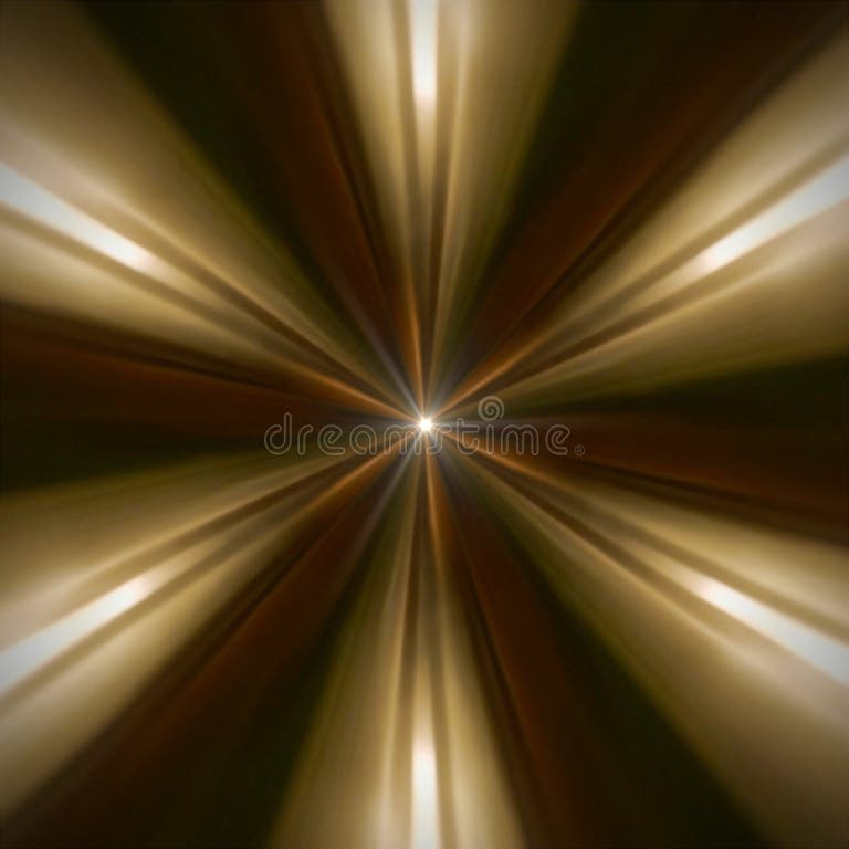 Radial Abstract Pattern of Golden Light Stock Image - Image of streak ...