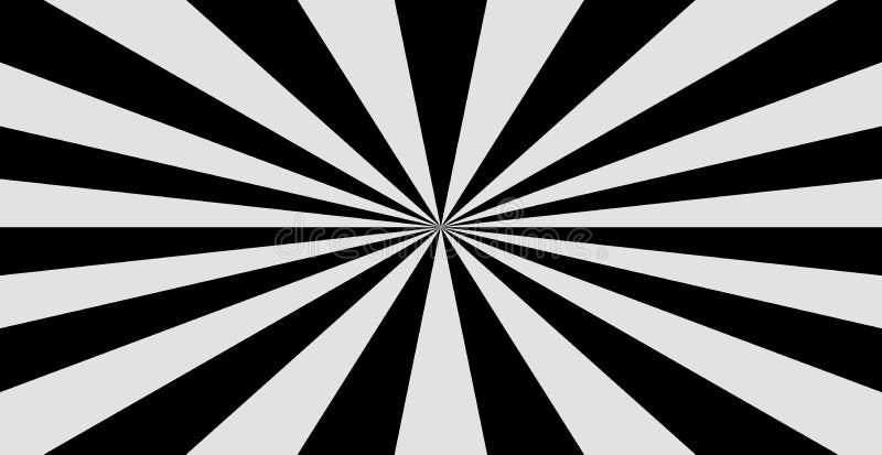 Radial Black and White Rays, Panoramic Pattern Texture Background ...