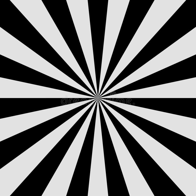 Radial Black and White Rays, Web Template Texture Background - Vector ...