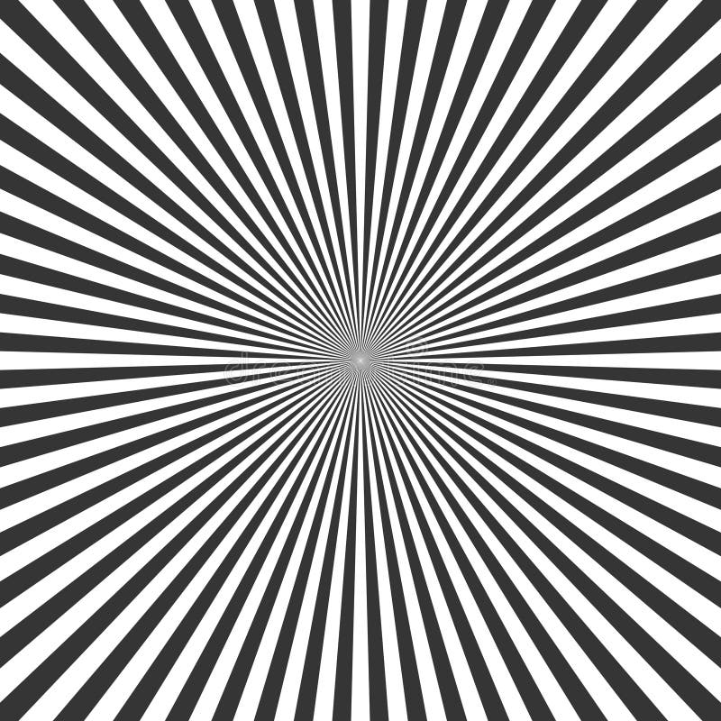 Radial Black and White Rays, Web Template Texture Background - Vector ...