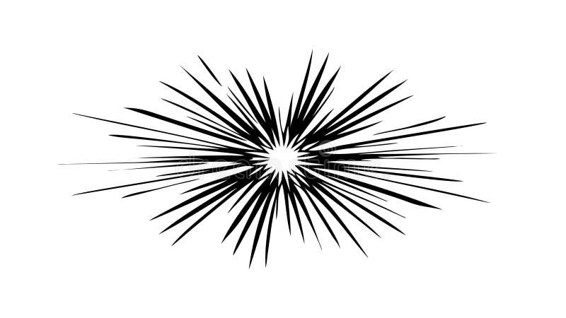 Radial Burst Effect: Dynamic Explosion or Impact Symbol, Vector Design ...