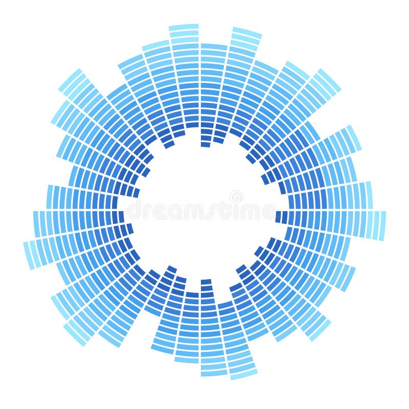 Radial Burst Lines. Design Segmented Element Stock Vector ...