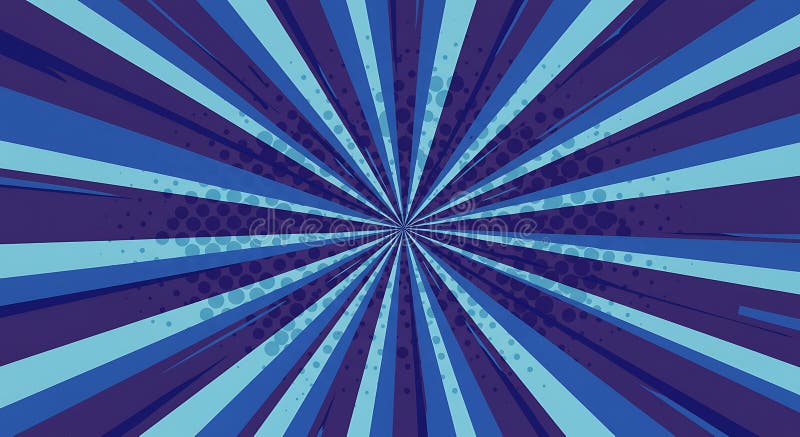 Radial Burst Pattern with Alternating Blue Shades Creating a Dynamic ...