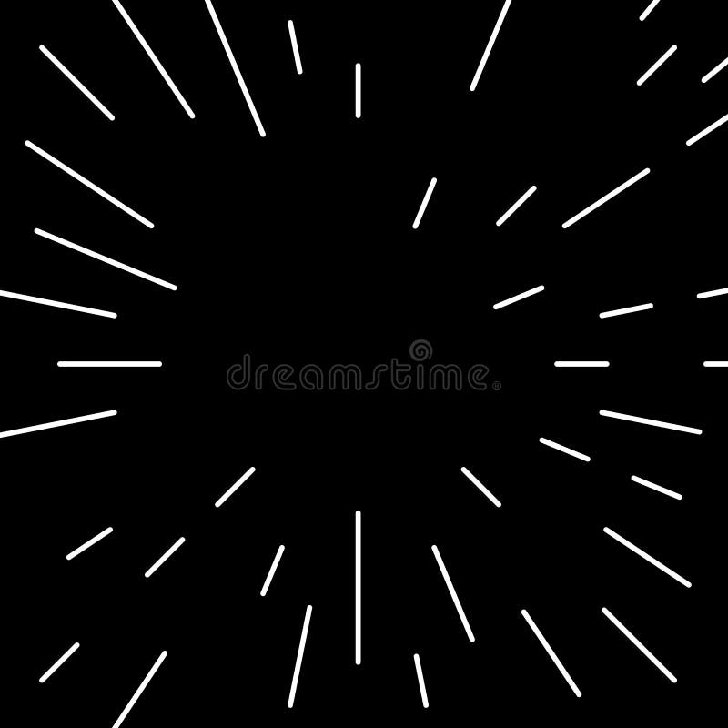 Radial Bursting Lines Circular Monochrome Geometric Pattern Stock ...