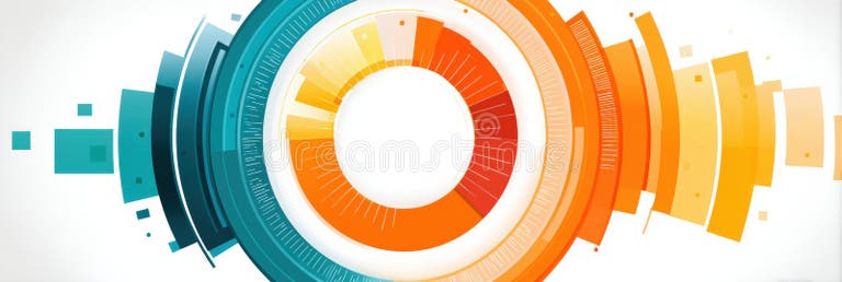 Radial Chart Infographic Design Featuring Editable Space for ...