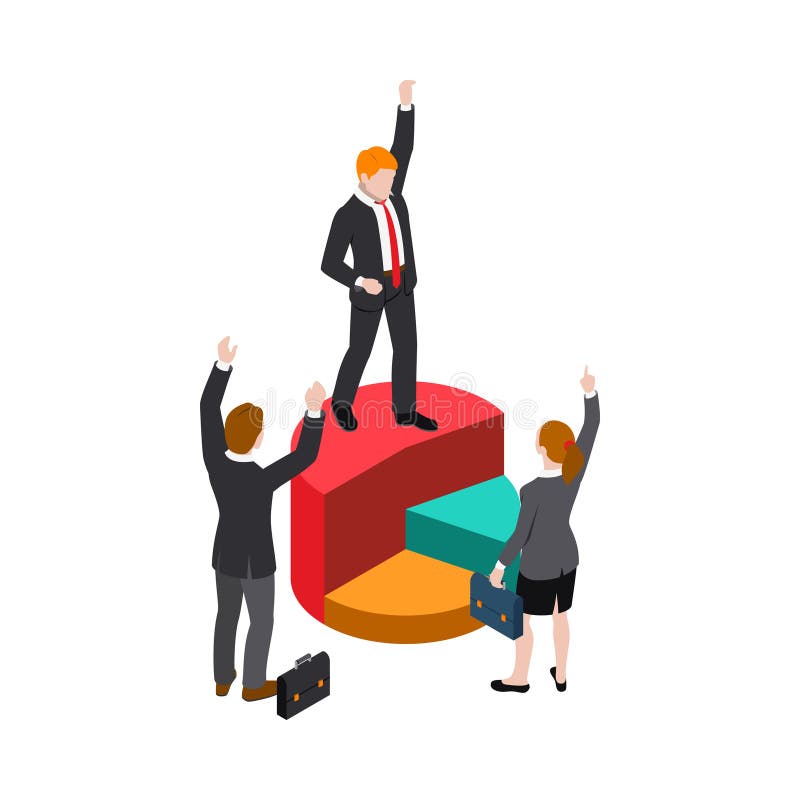 Radial Chart Podium Composition Stock Vector - Illustration of ...