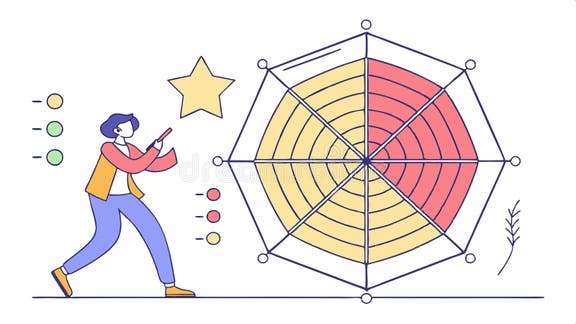 Radial Chart with Stars, Stellar Data Visualization Astronomy Graph ...
