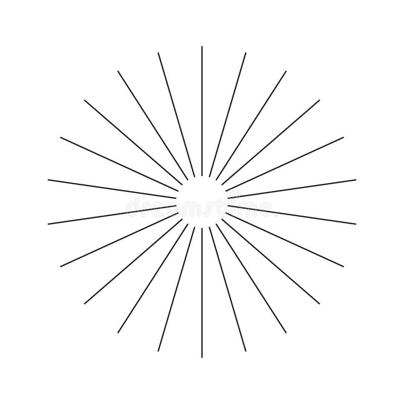 Radial Circle Lines Pattern. Circular Lines Element. Spokes with ...