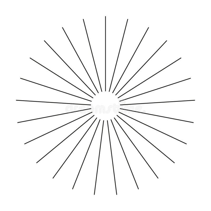 Circular Graphic Elements Rays Line Stock Illustrations – 89 Circular ...
