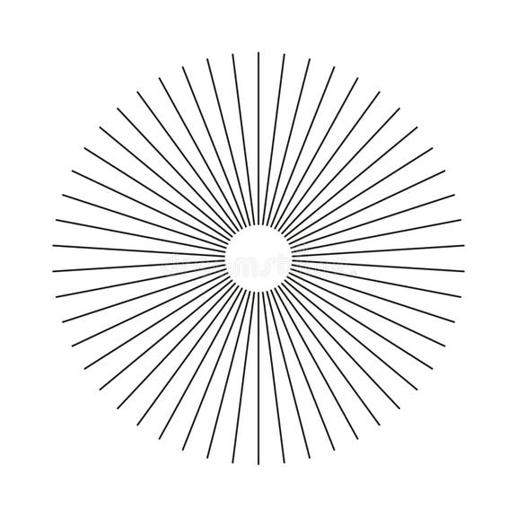 Circular Graphic Elements Rays Line Stock Illustrations – 142 Circular ...