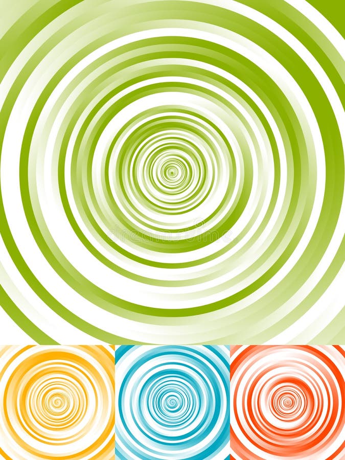 Radial Circles Abstract Background. Spiral, Vortex Geometric Pat Stock ...