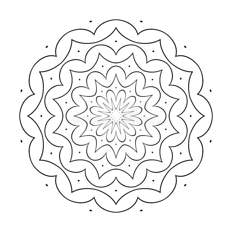 Radial Circular Geometric Pattern. Circle Design Element Stock Vector ...