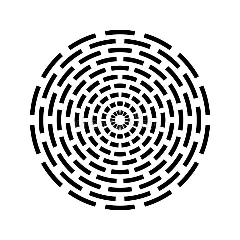 Circle Concentric Dash Stock Illustrations – 316 Circle Concentric Dash ...