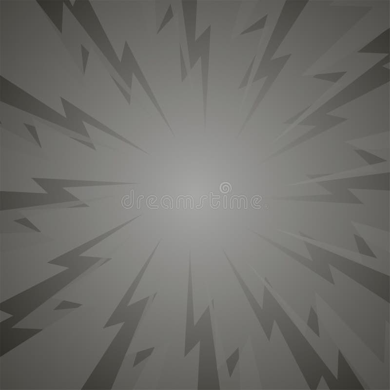 Radial Comic Explosion Background. Vector Illustration Stock Vector ...