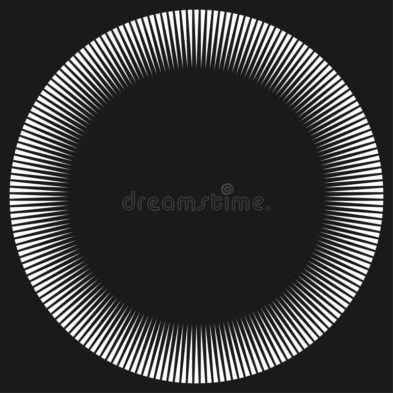 Radial, Concentric, Circular Triangles Shape, Design Element, Icon ...