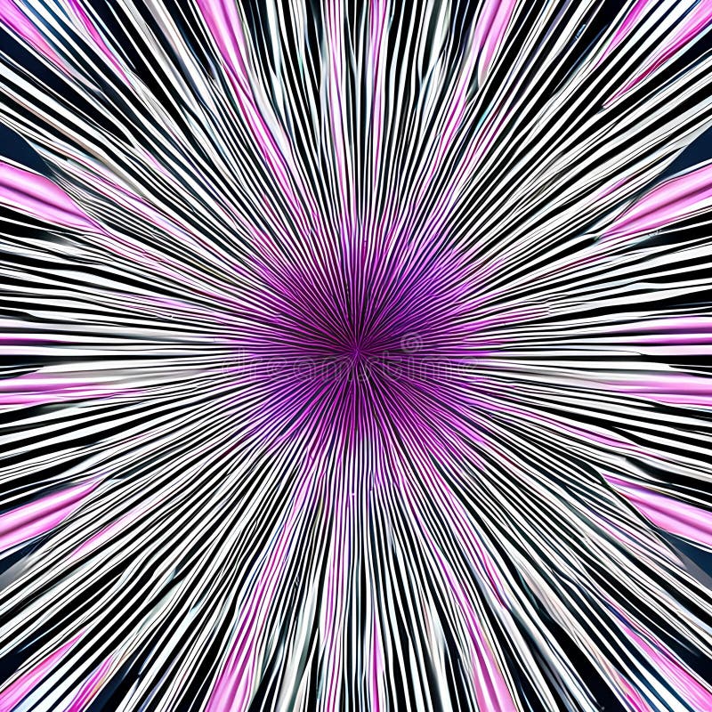 A Radial Design with Interlocking Triangles in Shades of Pink and ...