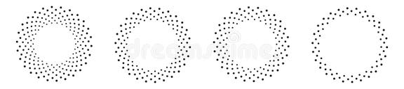 Radial Dot Circle Frame. Halftone Retro Comic Frame Stock Vector ...