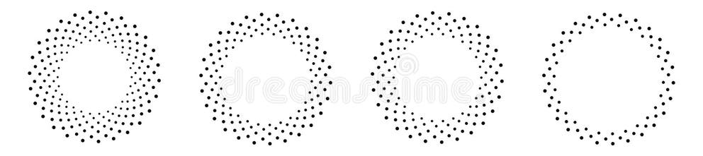 Radial Dot Circle Frame. Halftone Retro Comic Frame Stock Vector ...