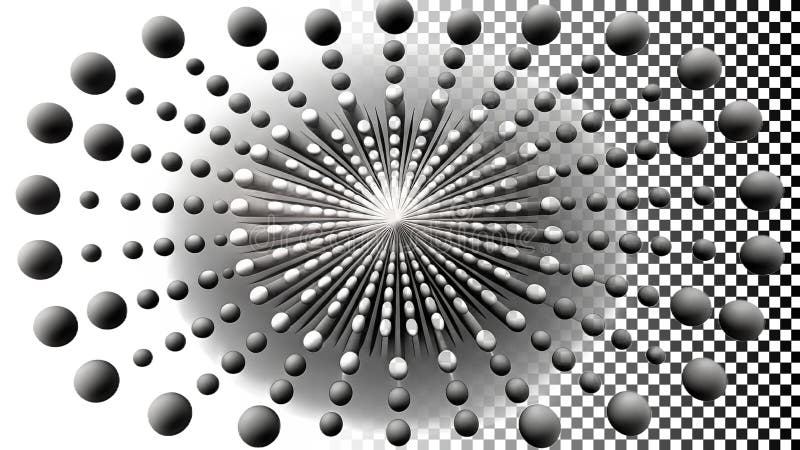 Radial Dot Pattern Design, Modern Abstract Texture Element for ...