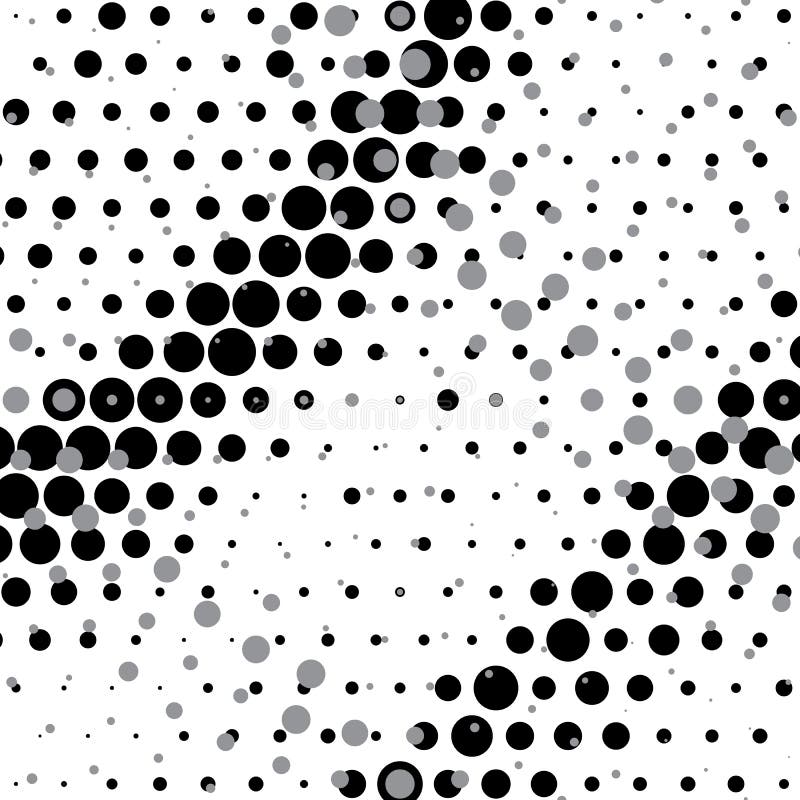 Radial Dot Pattern or Halftone Background Stock Vector - Illustration ...
