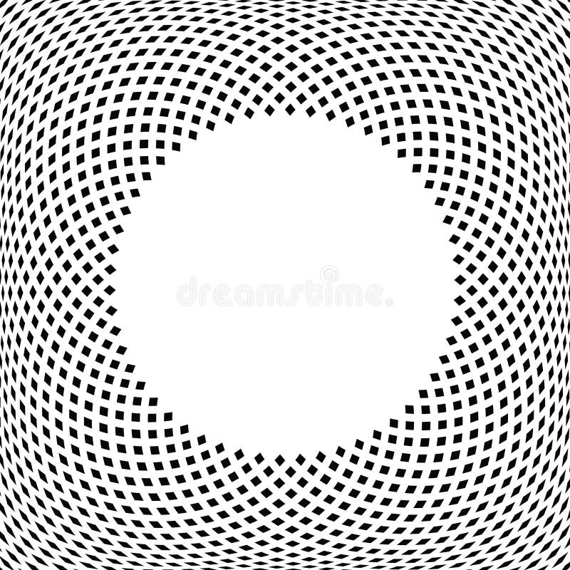 Radial Dots Pattern. Convex Round Frame. 3D Illusion Effect Stock ...