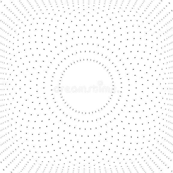Radial Dots Pattern. 3D Illusion. White Textured Background Stock ...